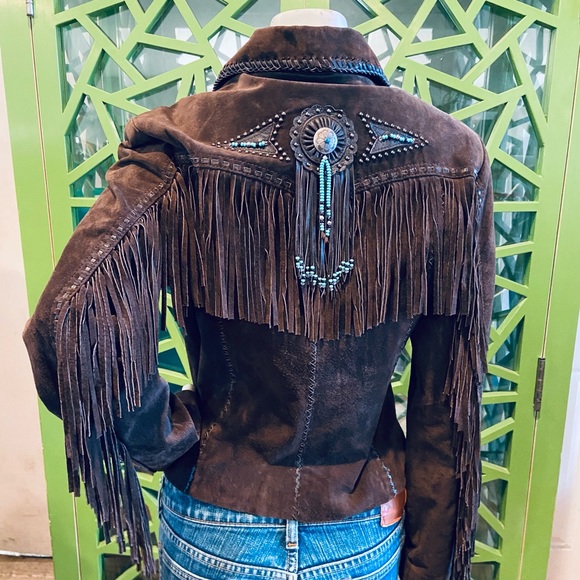Scully | Jackets & Coats | Scully Vintage Suede Leather Fringe Jacket W ...